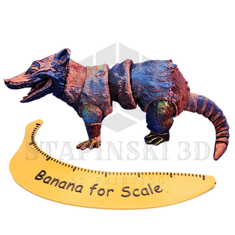 Possum 3D Printed Articulated Toy by Mat Mire Makes | Stapinski 3D Store!
